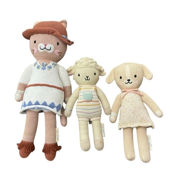 Cuddle + Kind | Toys | Cuddle Kind Plush Lot Mia Dog Avery Lamb Large ...